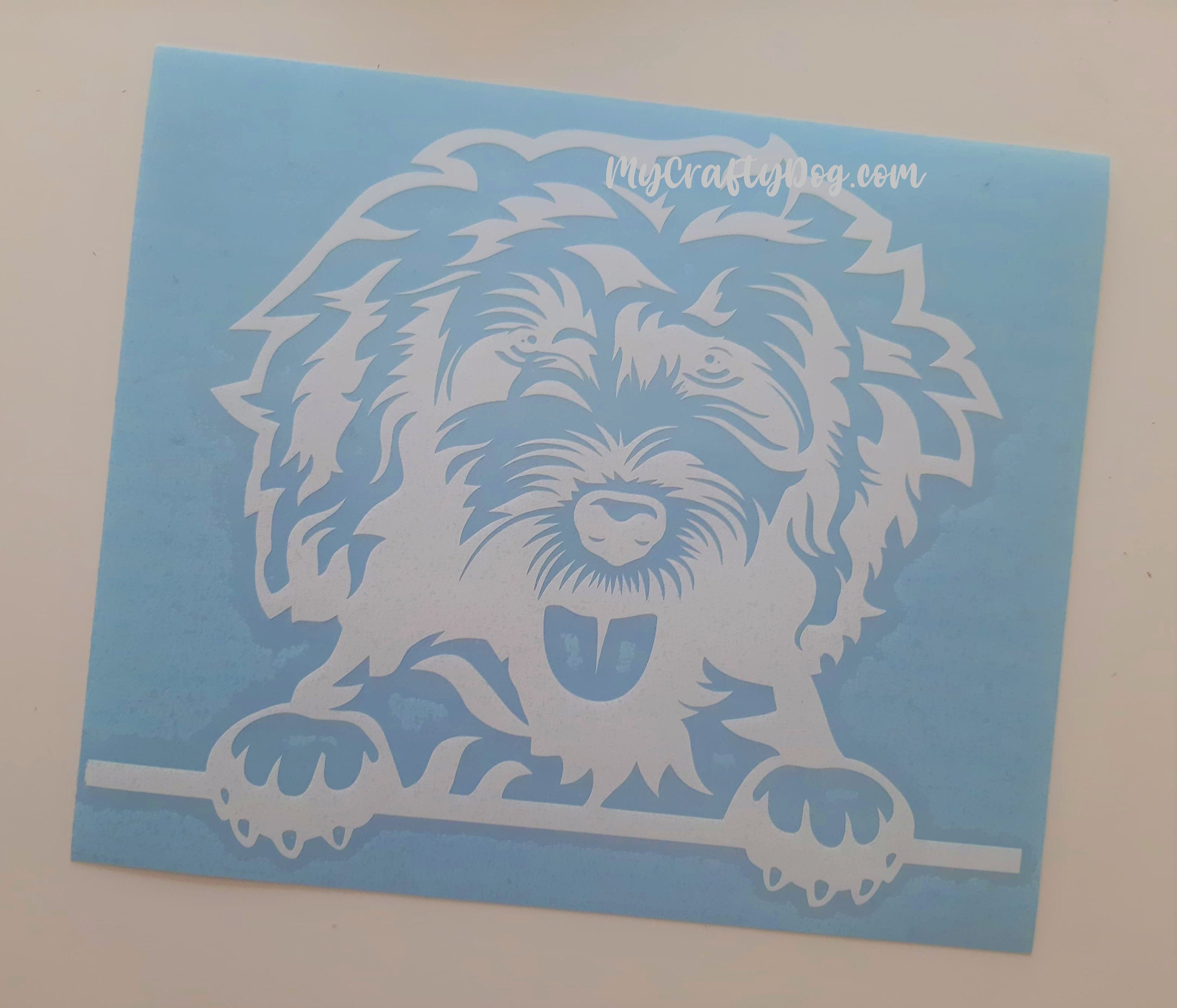 Cockapoo Peeking Dog Car Decal Sticker Cockapoo Dog Sticker - Etsy