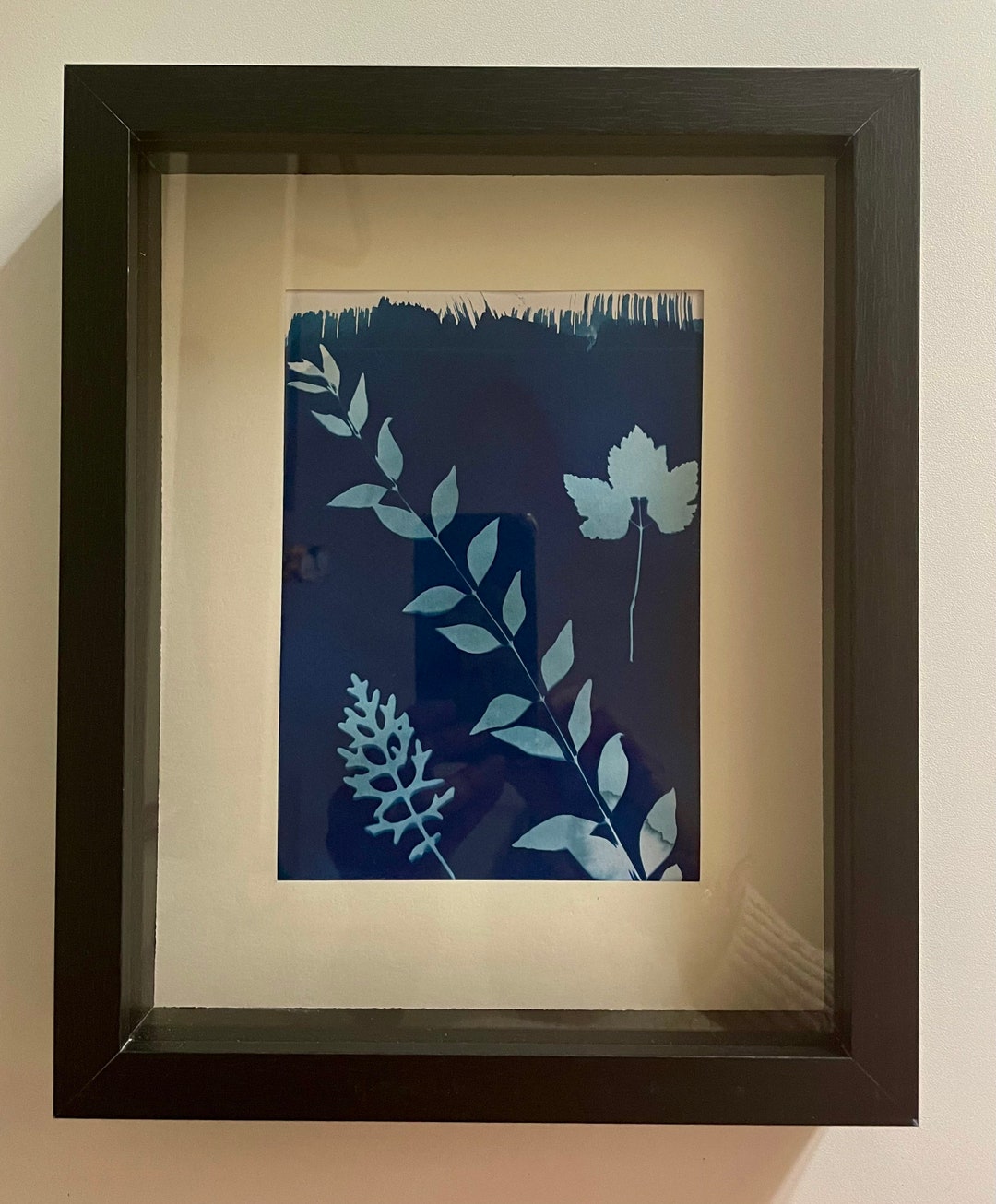 Frame With Cyanotype Printing Prussian Blue - Etsy