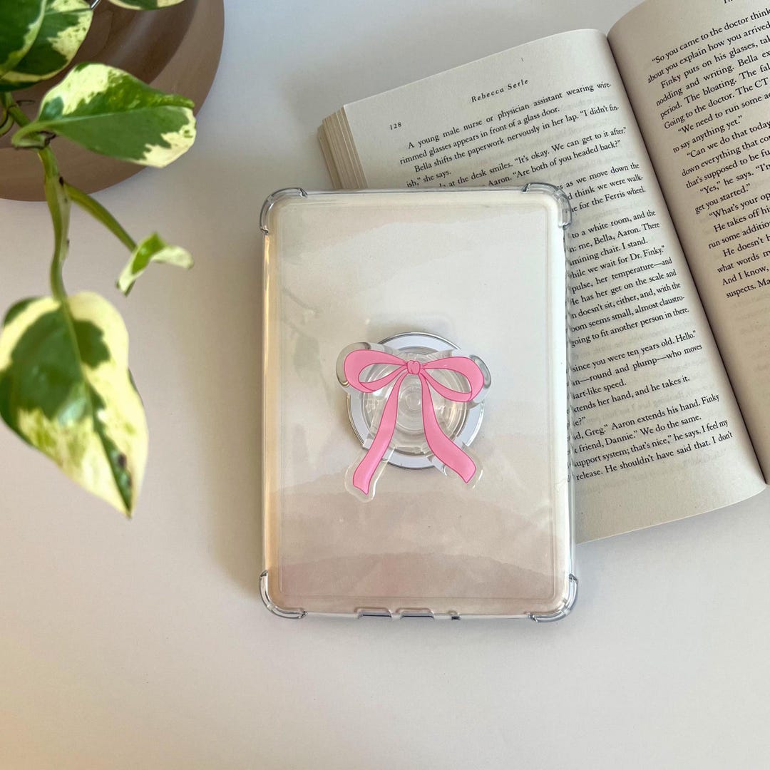 Pink Bow Magnetic Kindle Grip, Magsafe Kindle Grip, Magnetic Kindle ...
