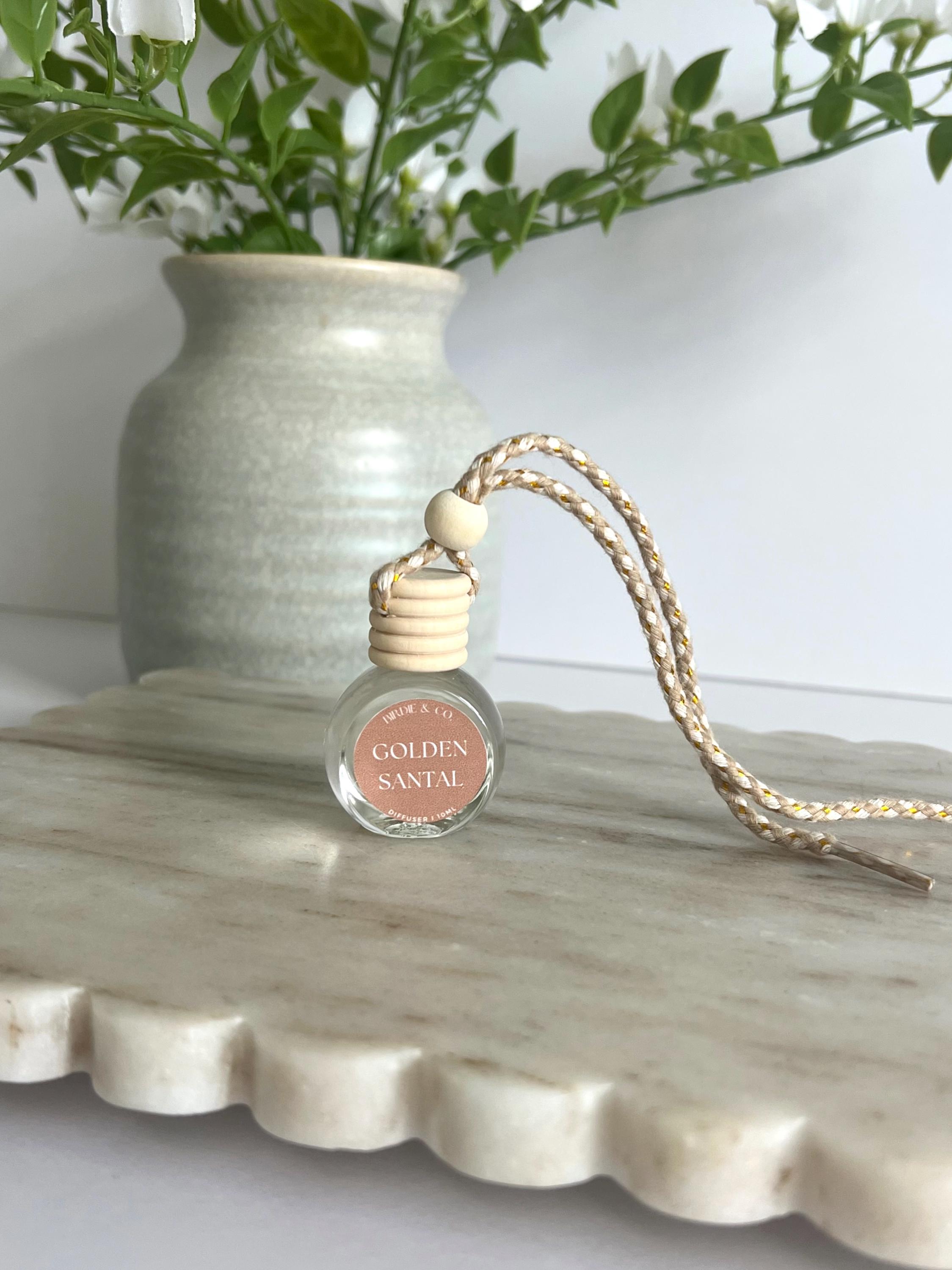 Golden Santal Car Diffuser,aesthetic Car Diffuser,essential Oil Car ...