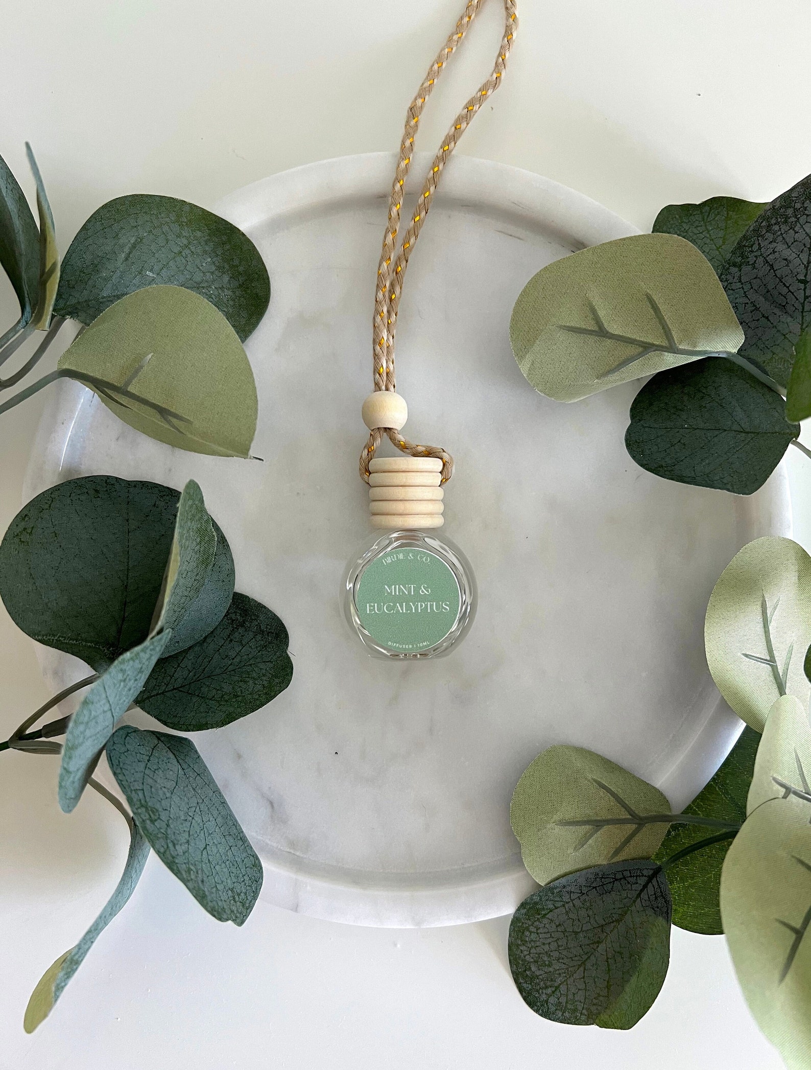 Mint and Eucalyptus Car Diffuser,aesthetic Car Diffuser,essential Oil ...