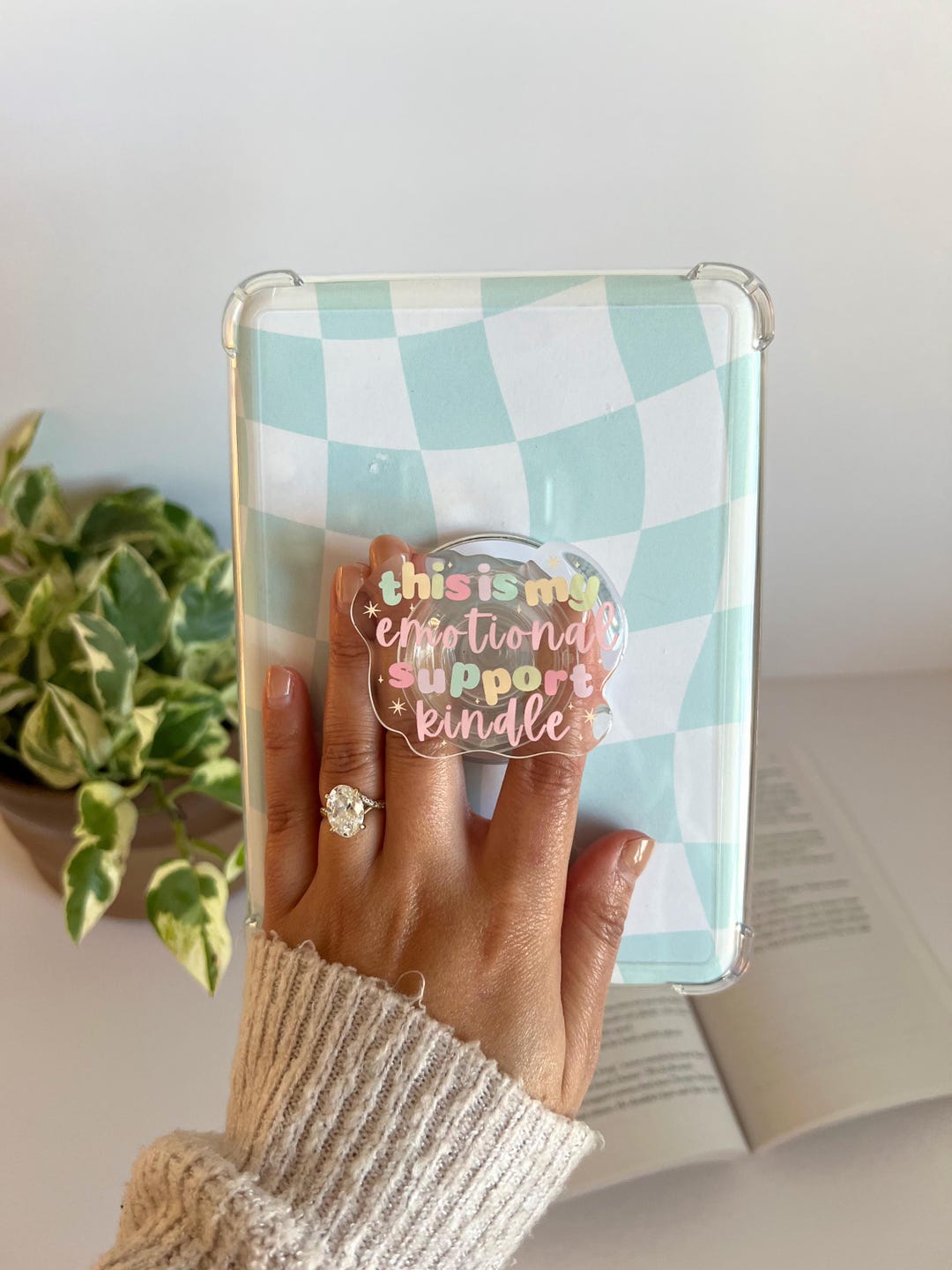 Emotional Support Kindle Magnetic Kindle Grip, Magsafe Kindle Grip ...