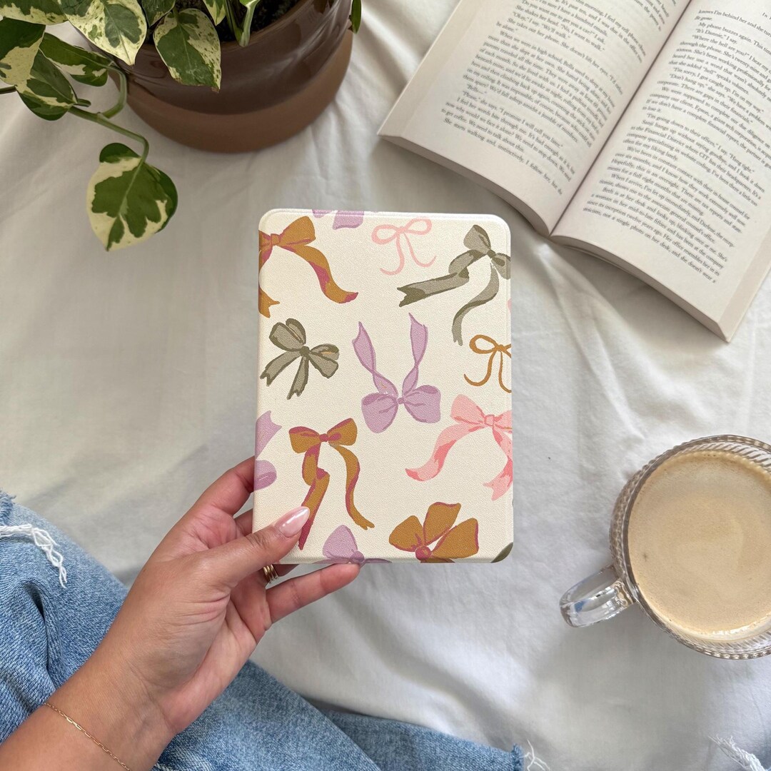 Cute Bow Kindle Case, Aesthetic Kindle Paperwhite Cover, Girly Pink ...