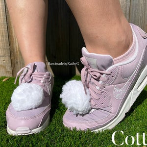 Tinkerbell Puff Ball Shoe Clips, Pom Poms, Tinkerbell Inspired, White ...