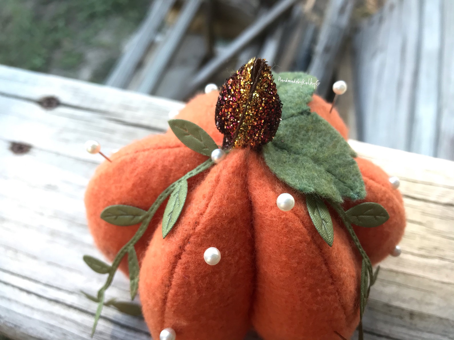 Pumpkin Pin Cushion Sewing Pins Pin Cushion Cream Pumpkin - Etsy