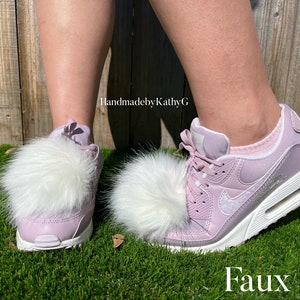 Tinkerbell Puff Ball Shoe Clips, Pom Poms, Tinkerbell Inspired, White ...