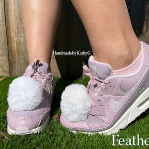 Tinkerbell Puff Ball Shoe Clips, Pom Poms, Tinkerbell Inspired, White ...