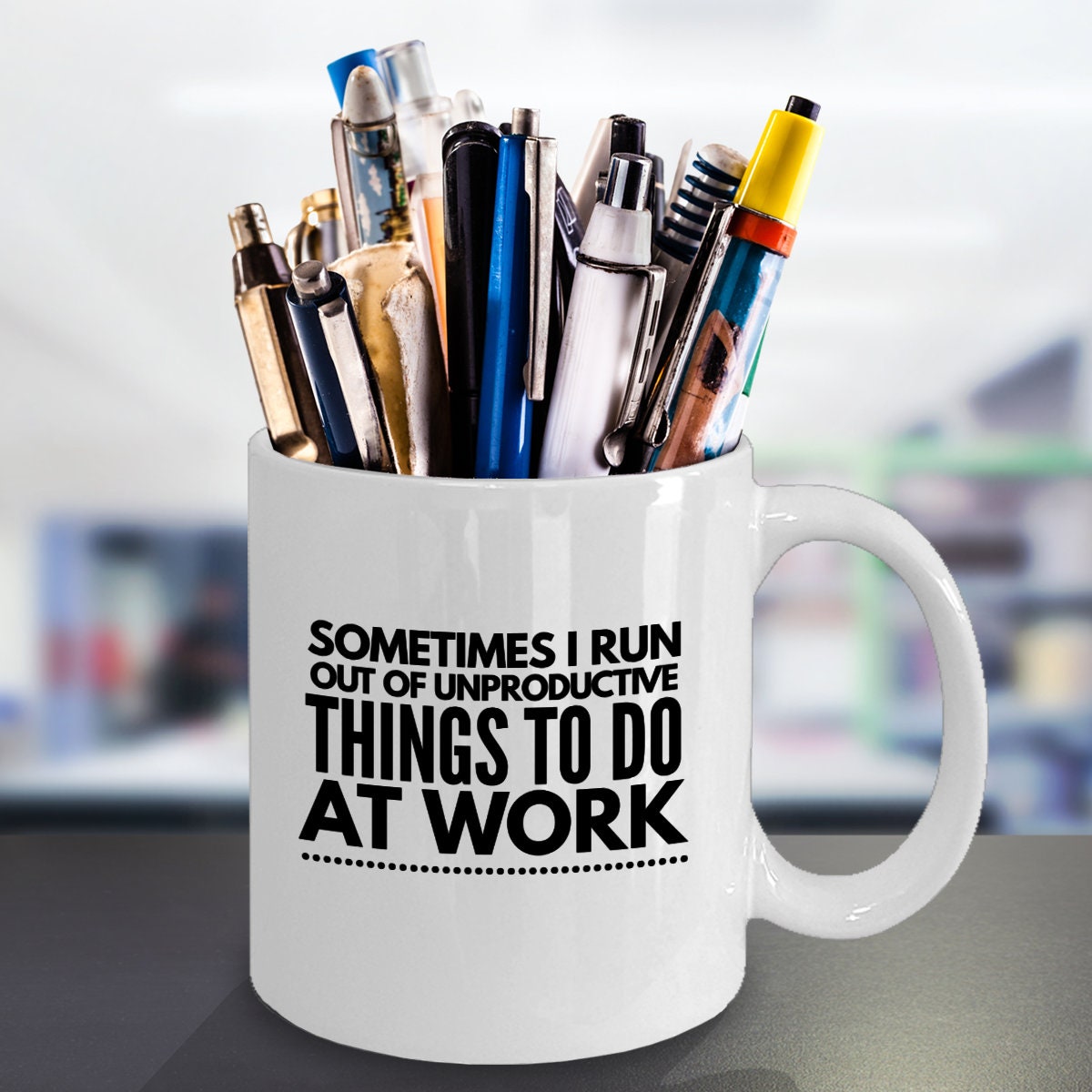 Funny Office Gift Work Coffee Mug Lazy Worker Gift for Lazy - Etsy