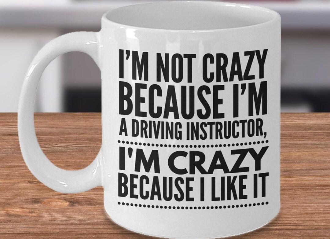 Driving Instructor Gift, Funny Driving Instructor, Driving Teacher Mug ...