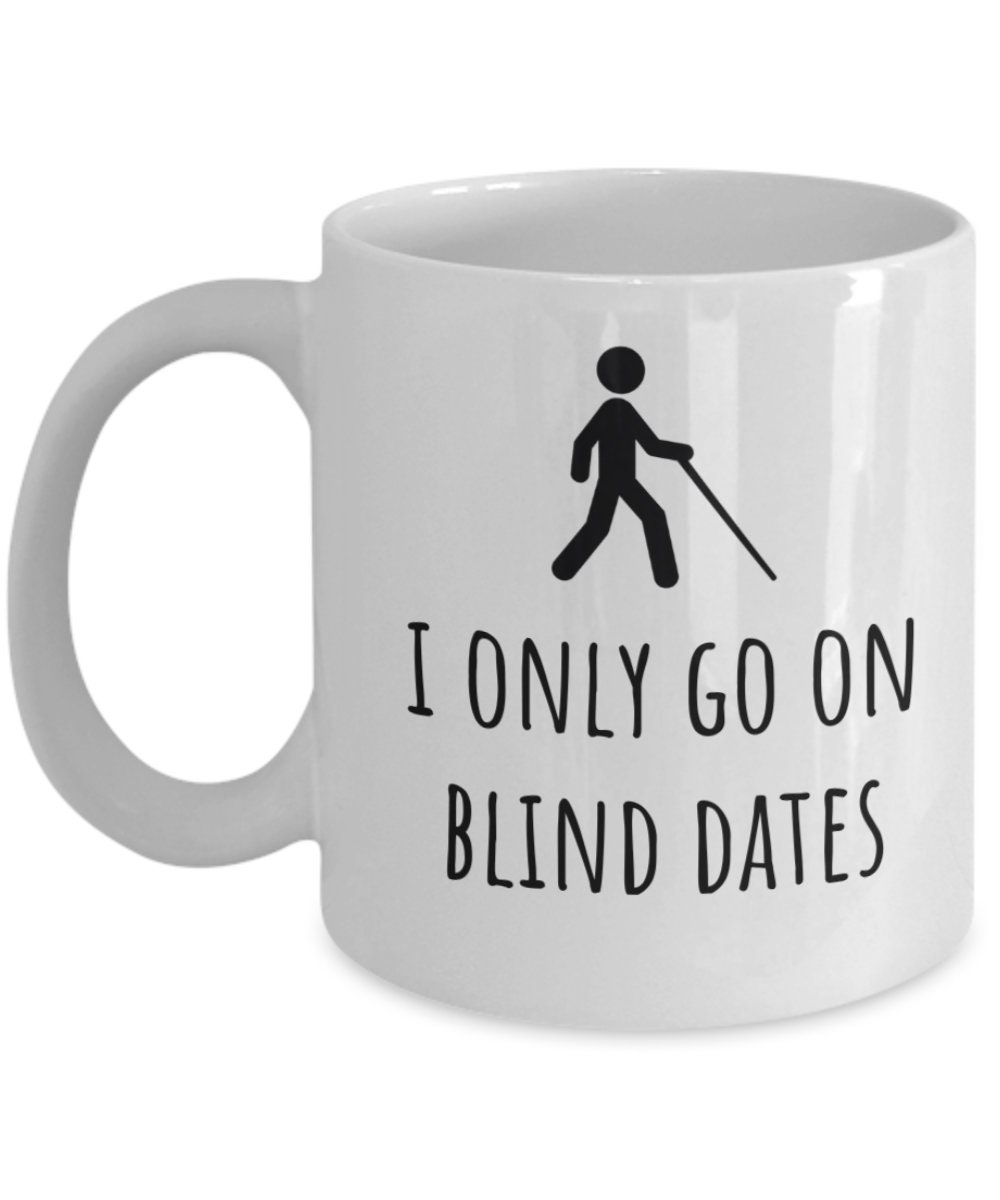 Gift for Blind Person, Funny Blind Gifts, Blind Person Coffee Mug, Gift ...