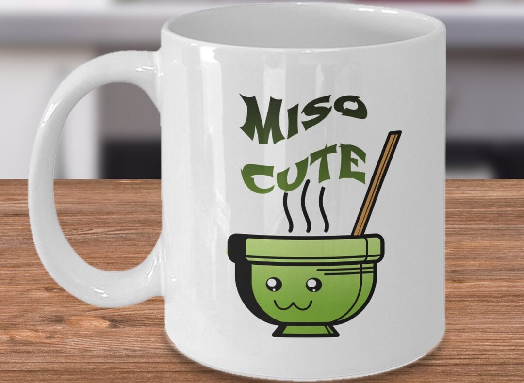 Miso Cute Mug, Miso in Love, Asian Gift, Asian Coffee Mug, Funny Miso ...