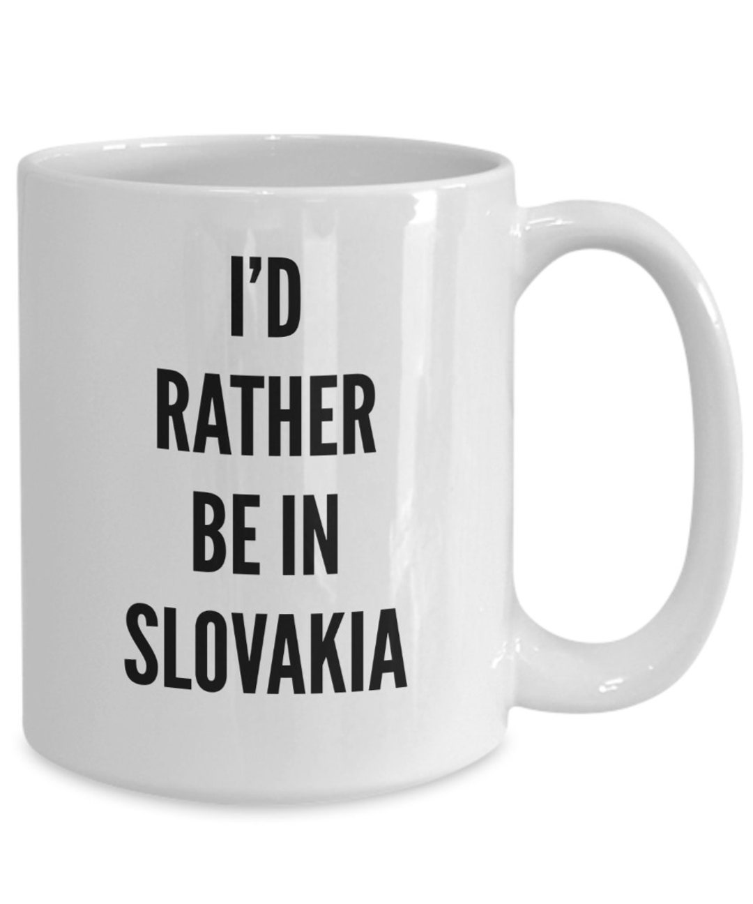 I'd Rather Be in Slovakia Mug, Slovakia Coffee Mug, Slovakia Gift Idea ...