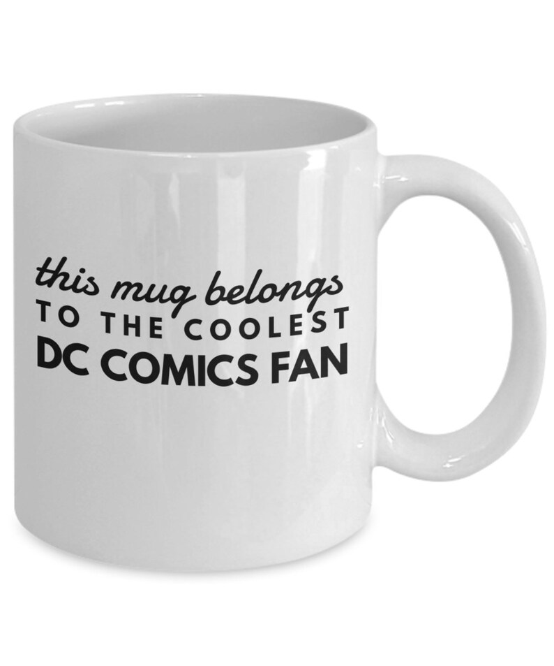 Dc Comics Fan Gift Dc Comics Gift Idea Dc Comics Mug Gift - Etsy
