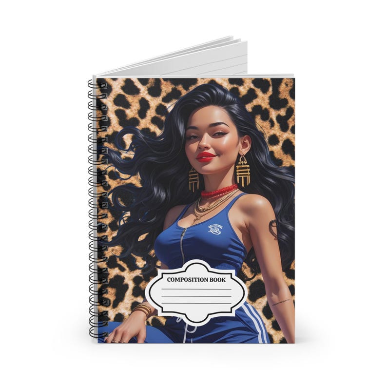 Glam Latina Notebook | Puerto Rican Girl Cover Design Digital Download ...