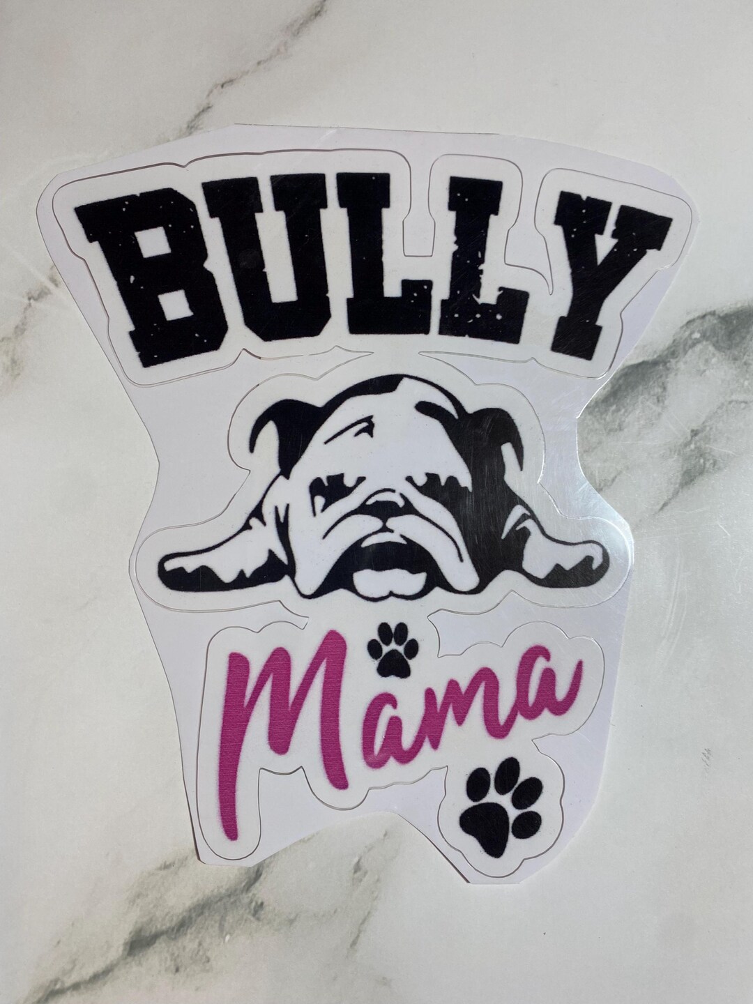 Bully Mama Sticker Decal, I Love My Bully Decal, Bully Decorations ...