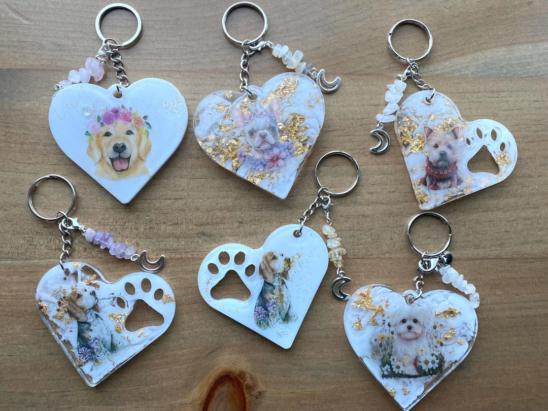 Dog Keychain, Pet Keychain, Golden Retriever Keychain, Maltese Keychain ...