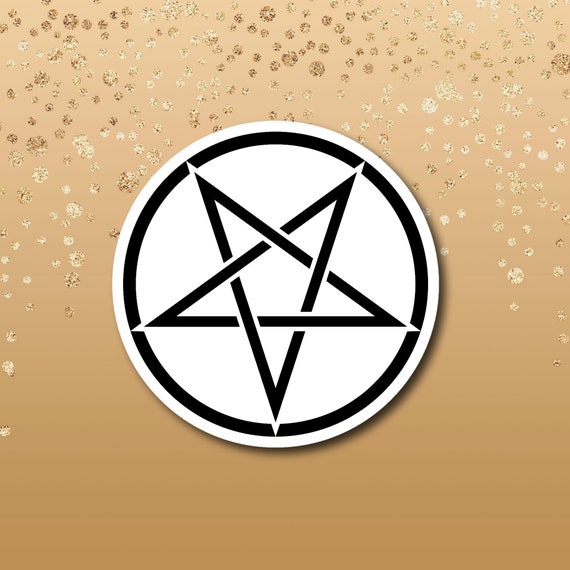 Pentagram Sticker Wiccan Sticker Decal - Etsy