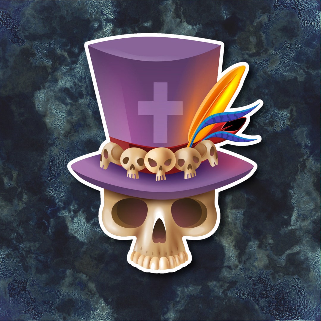 Voodoo Skull Sticker | Voodoo Sticker | Decal | Skull Sticker - Etsy