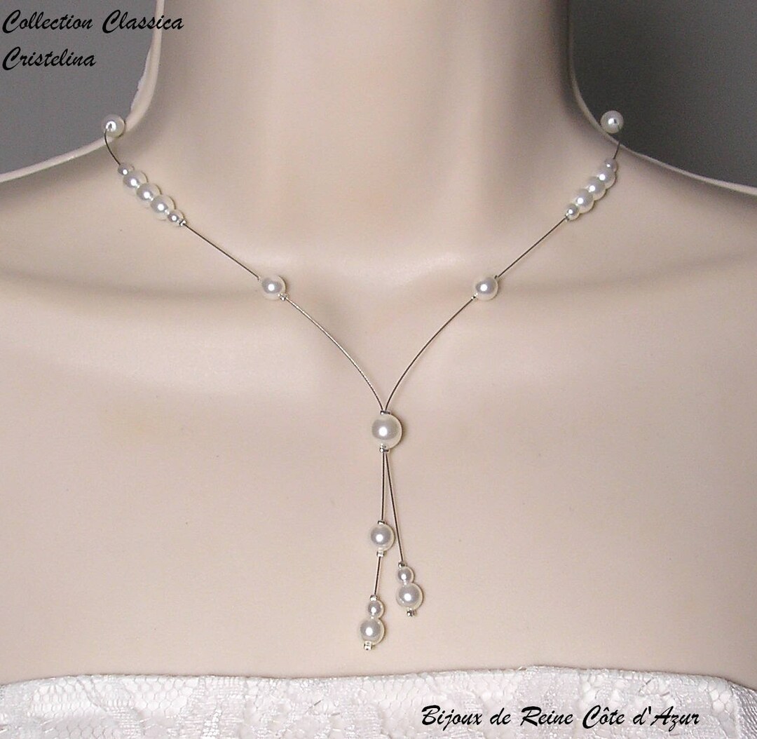 Collier mariage - Collection Classica -Collier Cristelina- MARIAGE ...