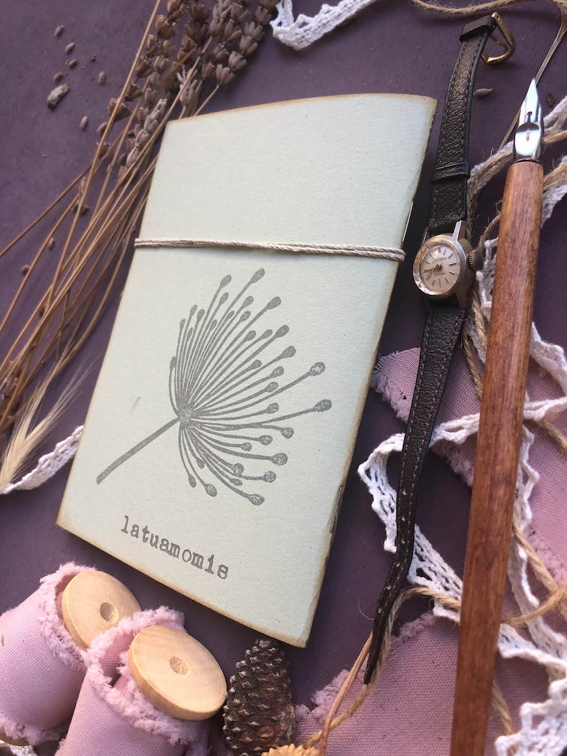 Handmade Notebook With Recycled Paper Handprinted Journal - Etsy