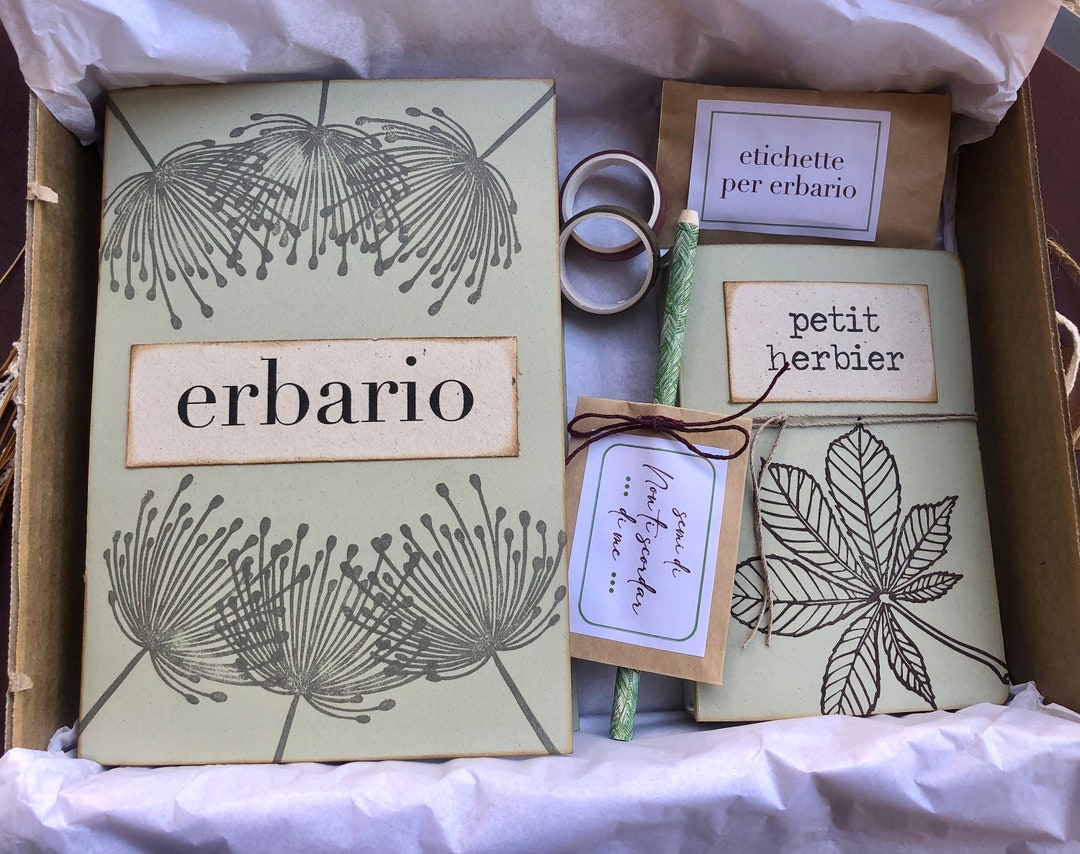 Handmade Eco Box for Nature Lovers Handmade Herbarium Set - Etsy