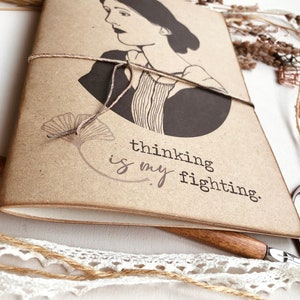 Virginia Woolf Handmade Journal With Recycled Paper Virginia - Etsy