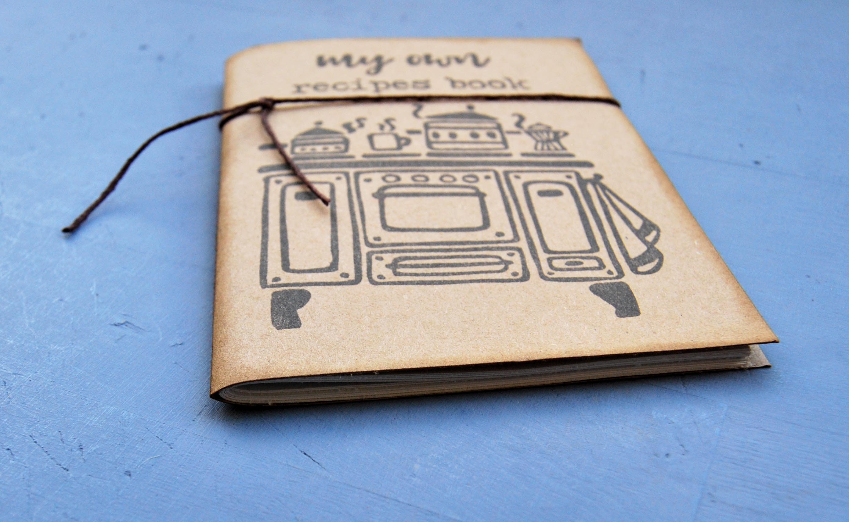 Handmade recipes book handmade notebook handmade journal | Etsy