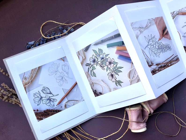 Handmade Photo Album With Recycled Paper Handprinted Vintage - Etsy