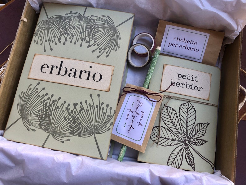 Handmade Eco Box for Nature Lovers Handmade Herbarium Set - Etsy