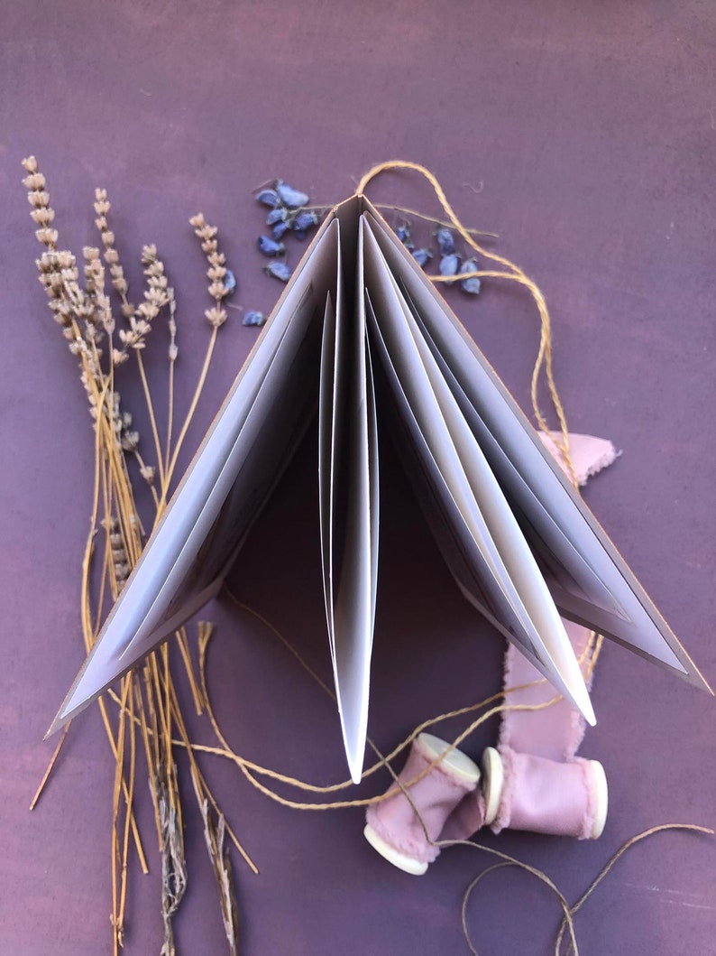 Handmade Photo Album With Recycled Paper Handprinted Vintage - Etsy