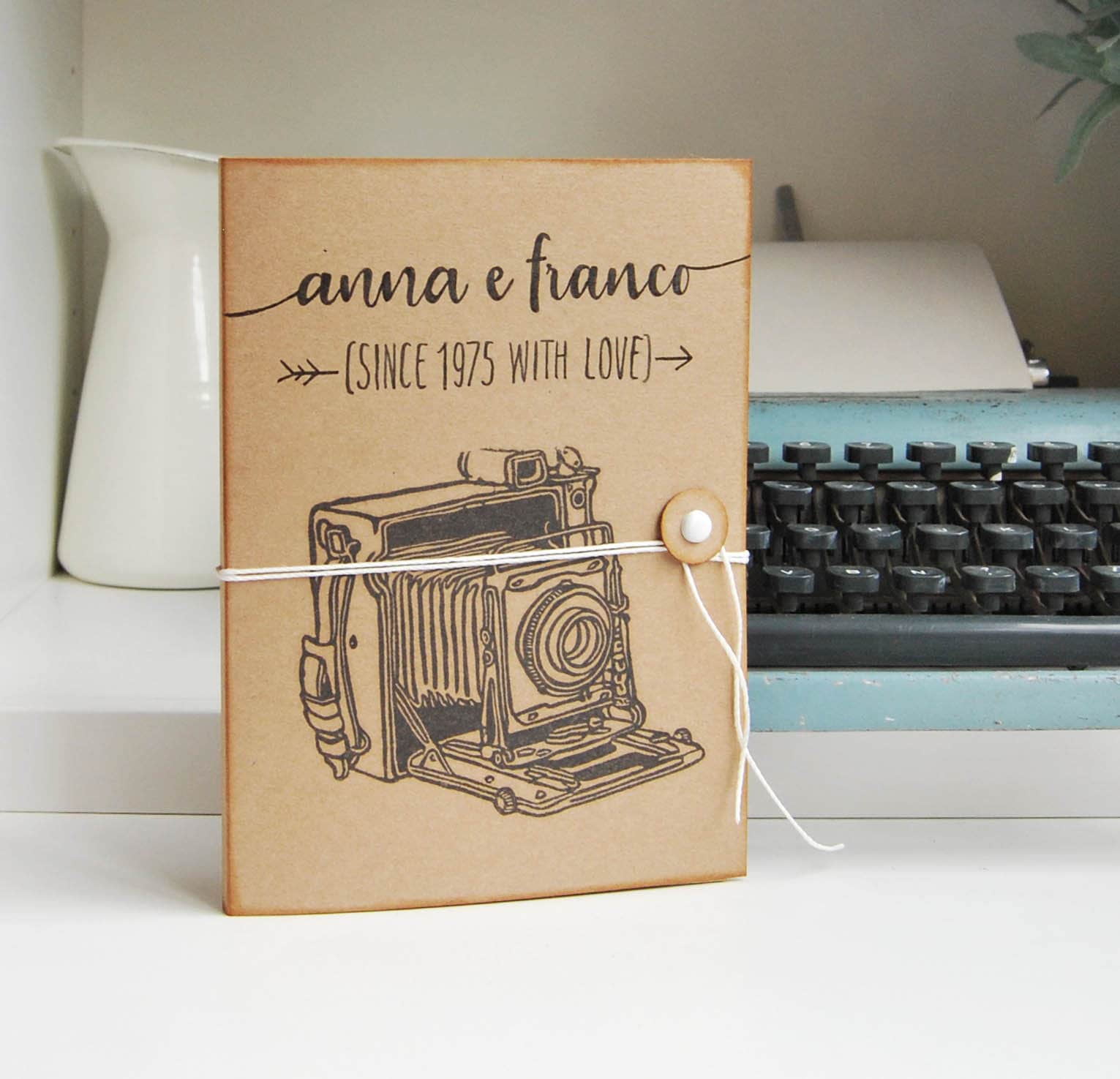 Handmade Customized Photo Album With Recycled Paper, Handprinted ...