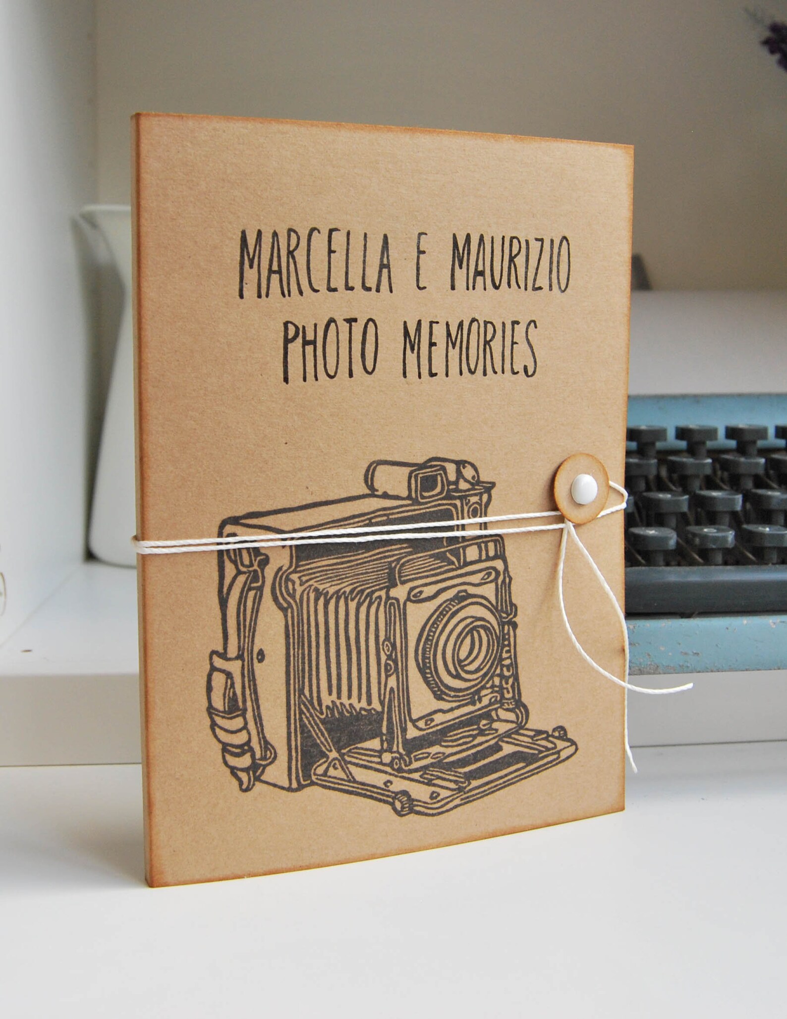 Handmade Customized Photo Album With Recycled Paper, Handprinted ...