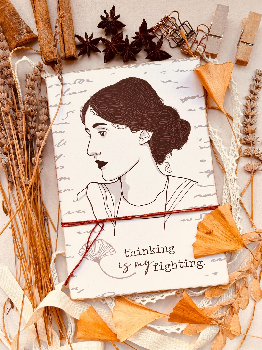 Virginia Woolf Literary Journal From Recycled Paper, Literary Notebook ...