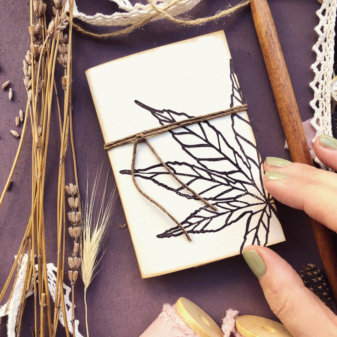 Handmade Mini Notebook With Recycled Paper, Handmade Mini Journal ...