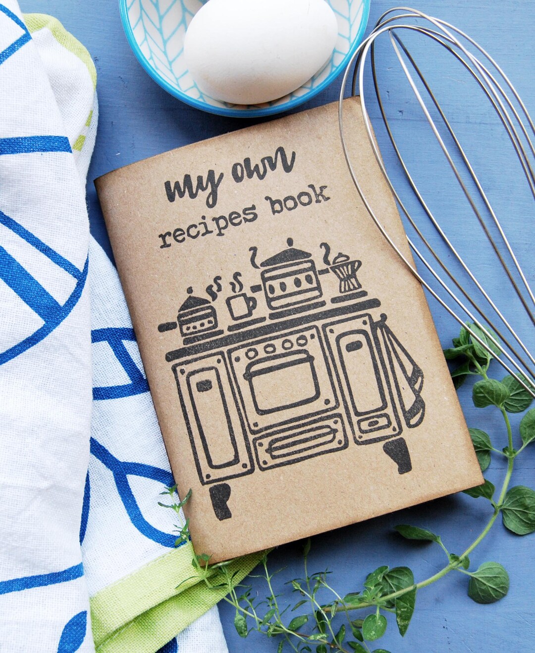 Handmade Recipes Book, Handmade Notebook, Handmade Journal, Gift for ...