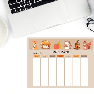 4 calendriers, semainiers pour enfants à imprimer, planning ...