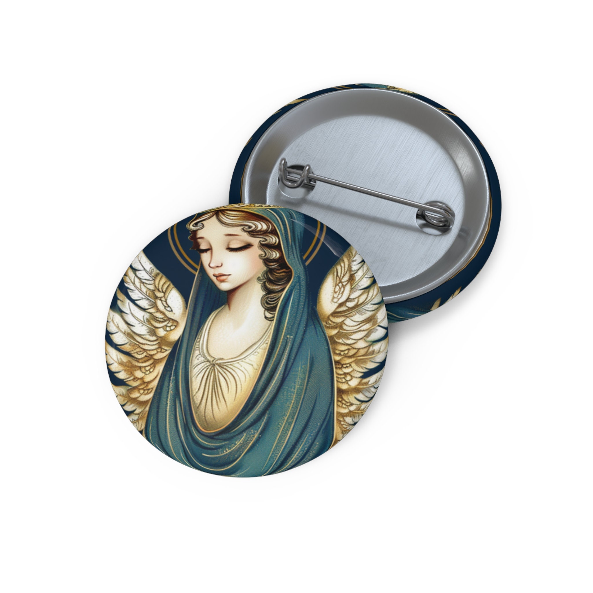 Beautiful Religious Vintage Art Pins, Buttons 219 - Etsy