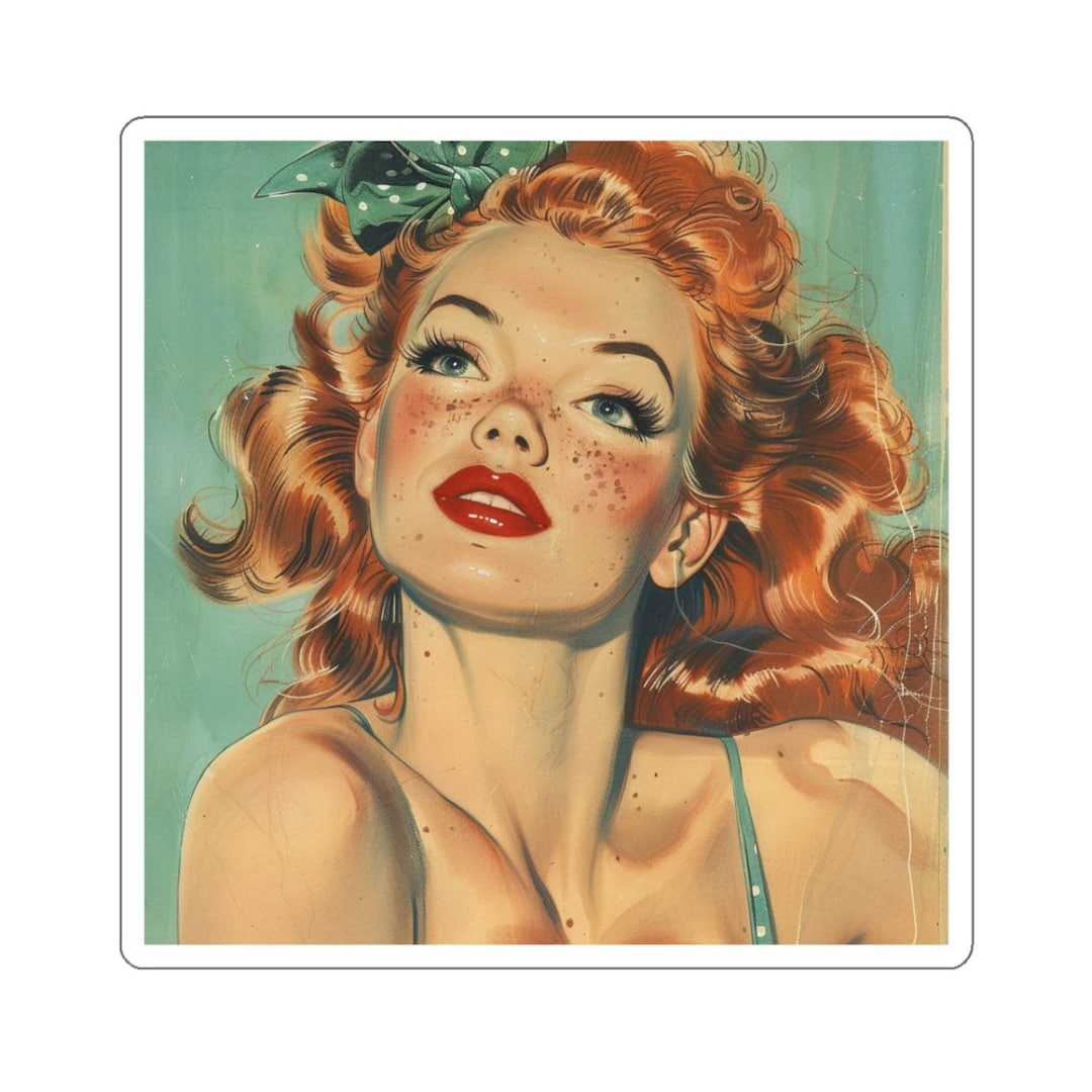 Vintage Style Pinup Girl Stickers 12 - Etsy
