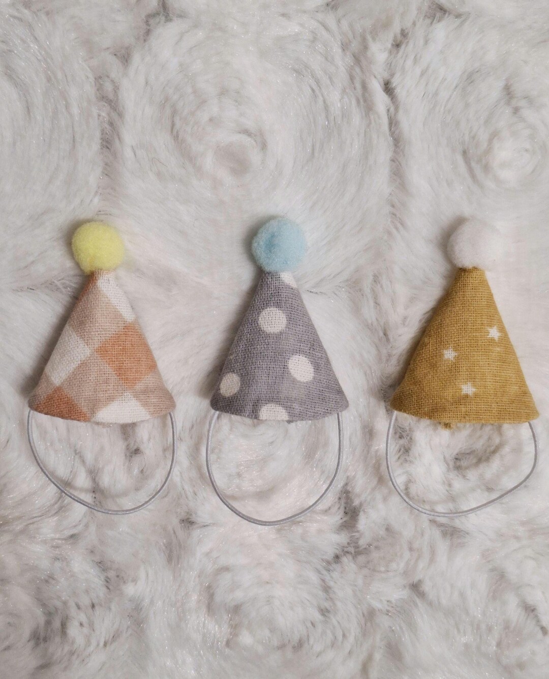 Maileg Mouse Birthday Party Hats Set of 3. - Etsy