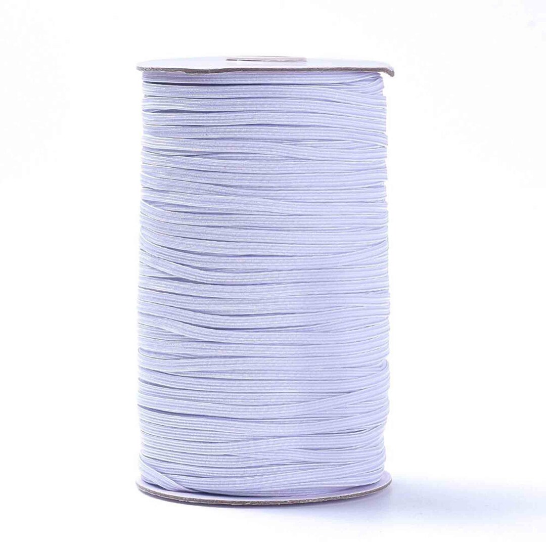 Flat White Elastic Wire 2.5 Mmsold by 6 Meters - Etsy