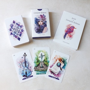 Oracle Solenn et son guide en français, Jeu de 59 cartes et Livret d ...