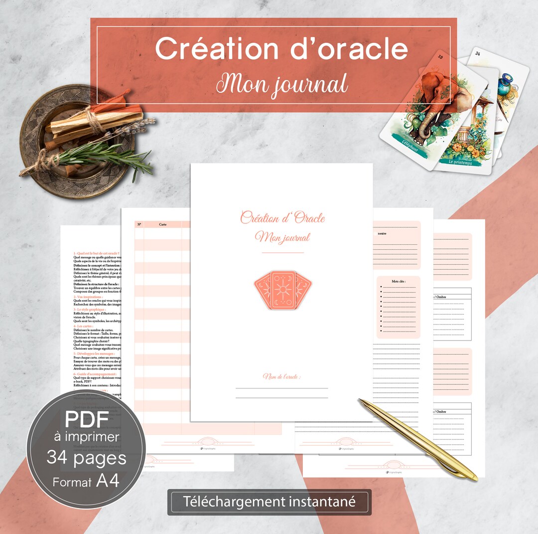 Create Your Oracle, Practical Journal to Print for the Creation of Divinatory Card Games and ...