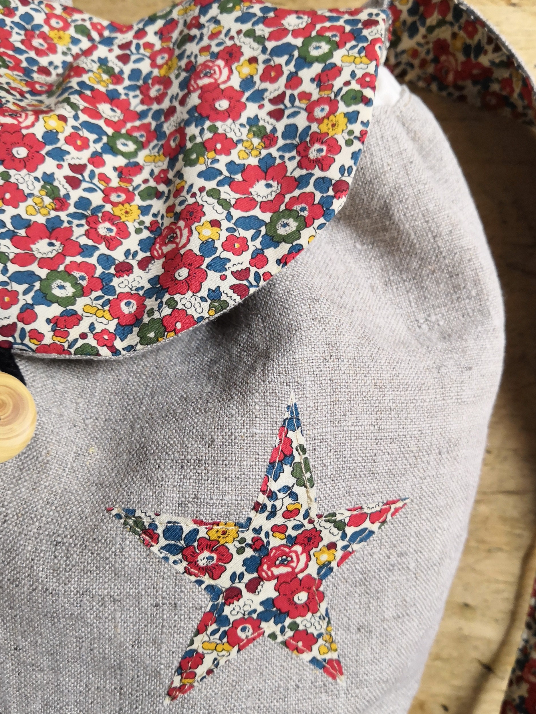 Petit Sac à Dos Enfant En Lin Et Liberty Betsy Ann Garance - Etsy