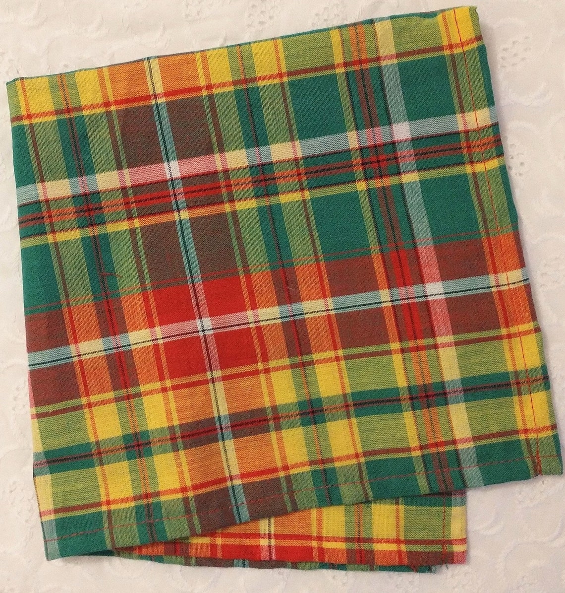 Serviette De Table En Madras - Etsy