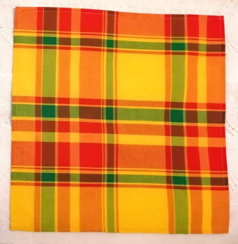 Serviette De Table En Madras - Etsy