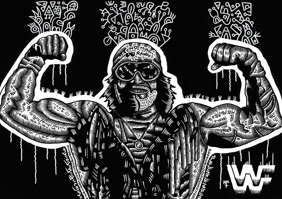 Wwf Original Ink Art Set of Two - Etsy