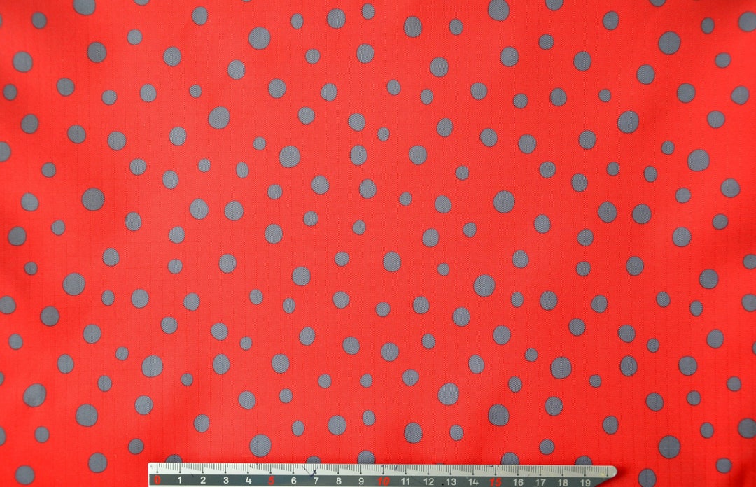 Tissus enduit pvc ROUGE waterproof motif POIS - Etsy.de