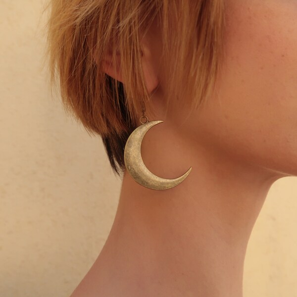 Moon Earrings - Etsy