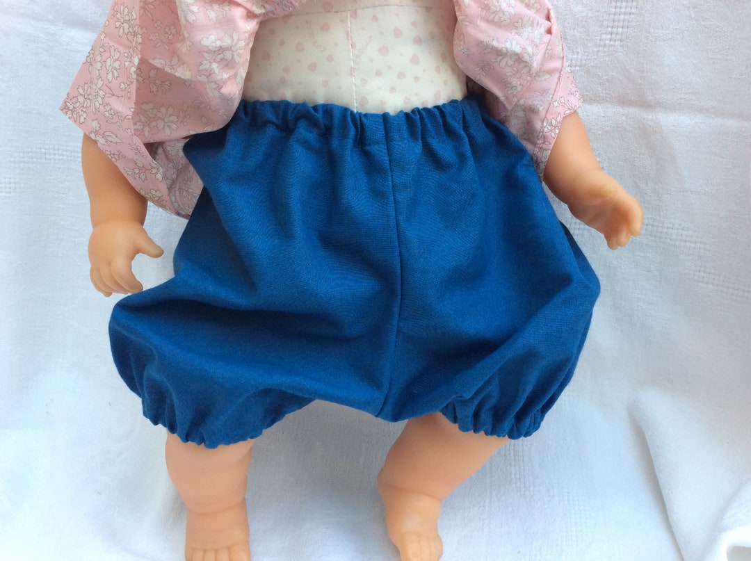 Bloomer, Storm Blue, Cotton for Doll of 42 Cm - Etsy