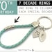 PERSONALISED LEATHER KEYRING | 70th Birthday Gift | Custom Keychain ...